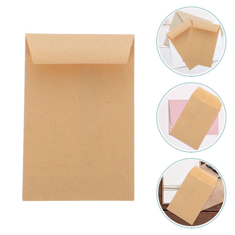 FOMIYES 120 Pcs Small Paper Envelopes For Storage Gummed Flap For ...