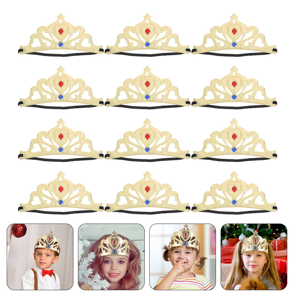 FOMIYES 12Pcs Kids Party Crown Prop for Birthdays Baby Shower and ...
