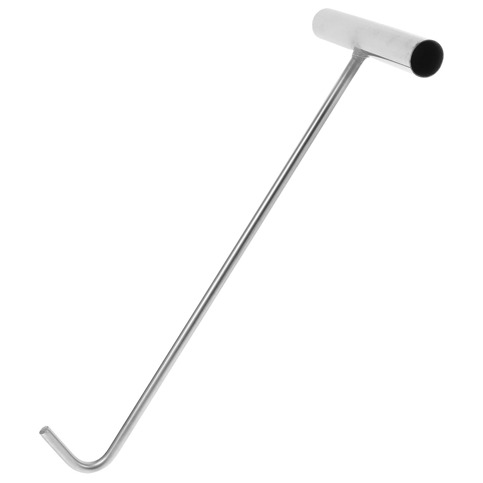 FOMIYES 1Pack Roll Up Door Hook Silver Stainless Steel T-Shape Lifting ...