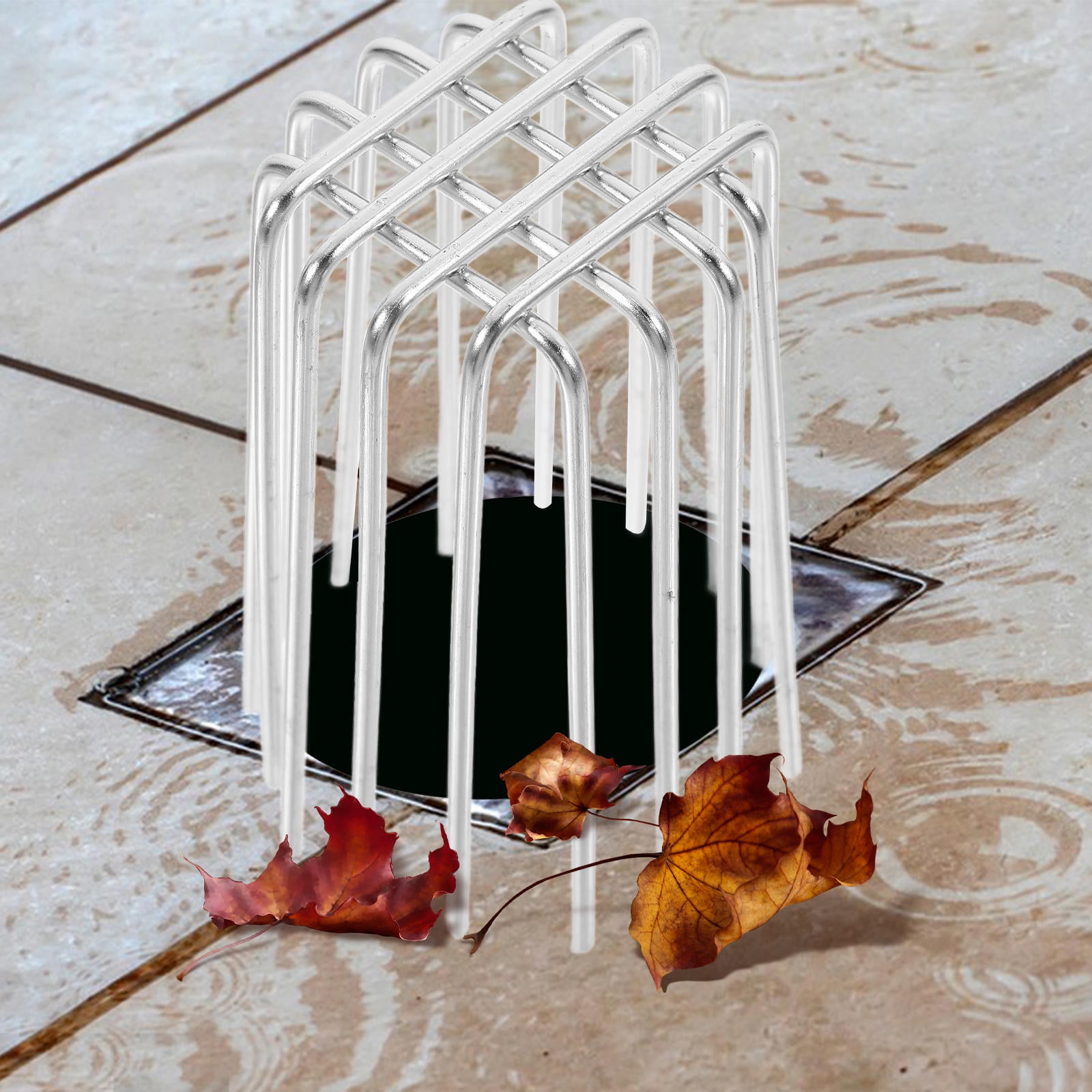 FOMIYES 1Pack Silver Mesh Gutter Guard Strainer For Rooftop Use ...