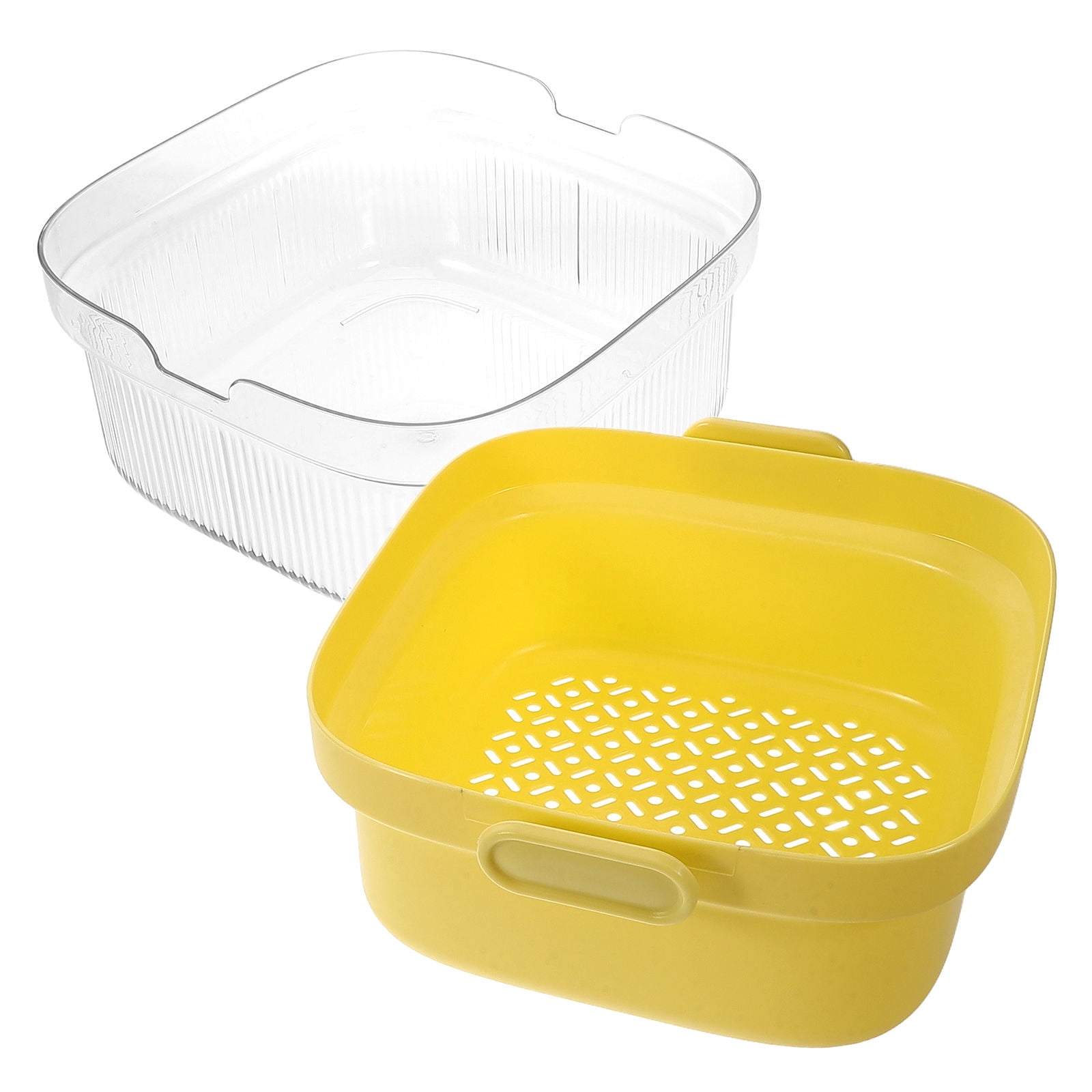 FOMIYES 1Pack Vegetable Drainer Basket with PP PET for Washing Fruits ...