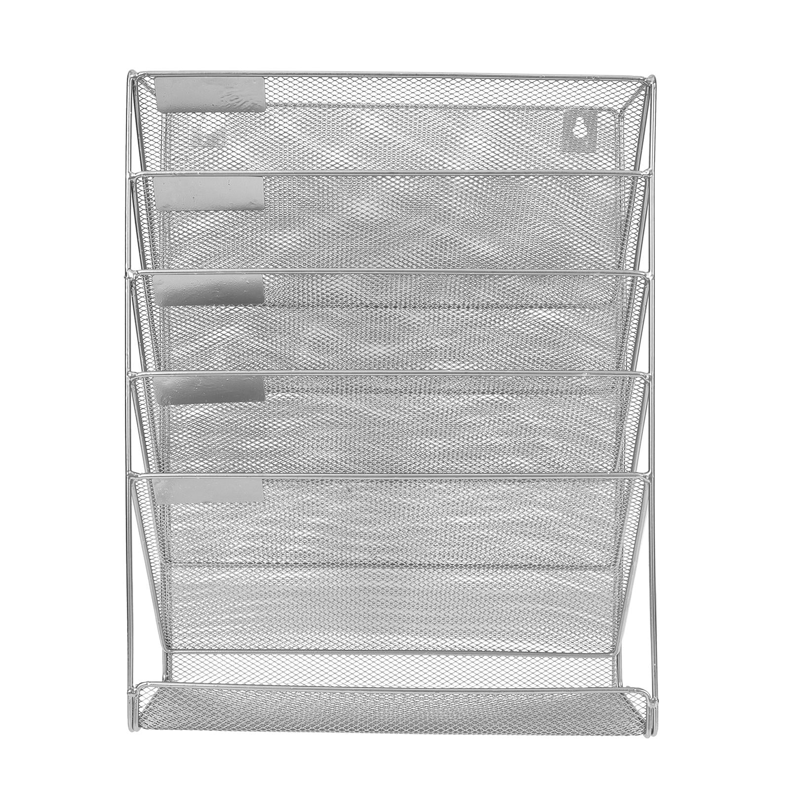 FOMIYES 1Pack Wall-Mounted File Storage Rack Multi-Layer Wall File ...