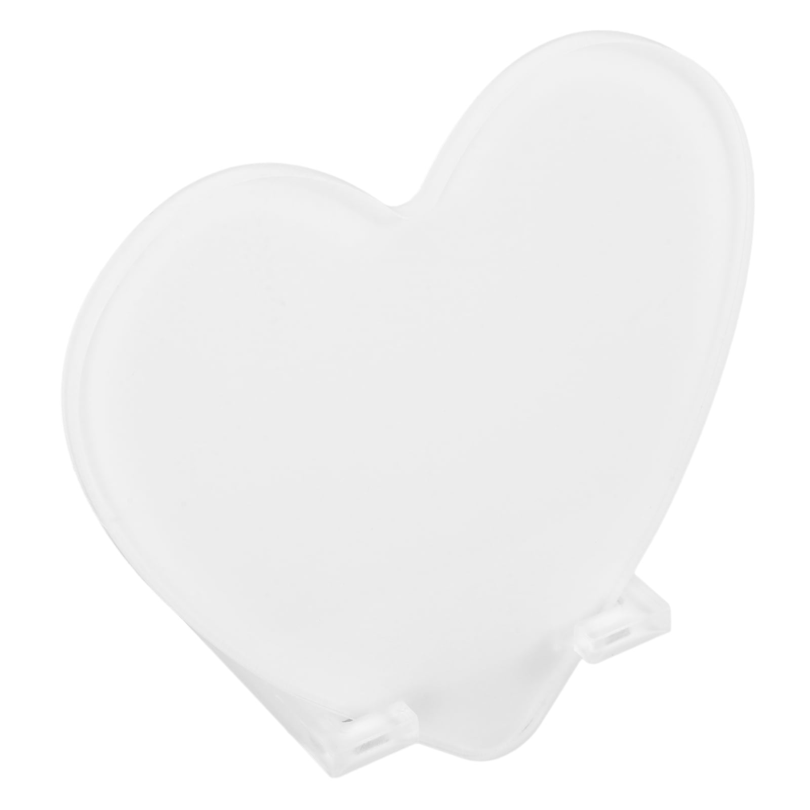 FOMIYES 1Pack White Heart-Shaped Acrylic Photo Frame with Heat Transfer ...