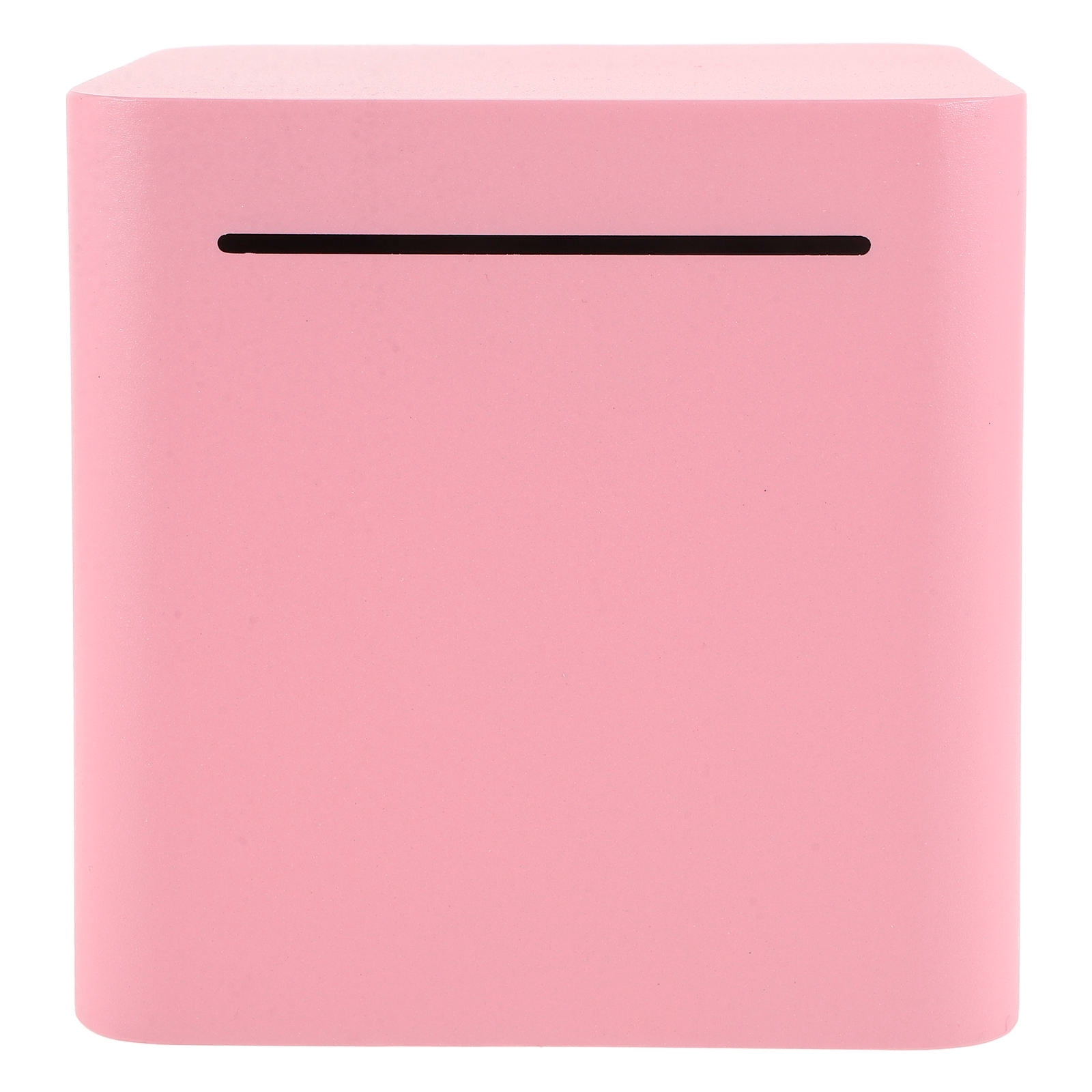 FOMIYES 1Pcs Coin Container Savings Jar Pink Cube for Children Office ...
