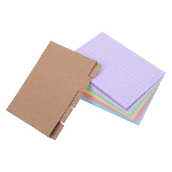 FOMIYES 1Set Blank Kraft Paper Index Card Dividers with Rounded Tabs ...