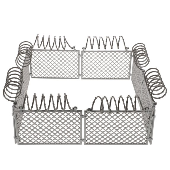 FOMIYES 1Set Mini Fences Model for Prison Scenes High Realism Light ...