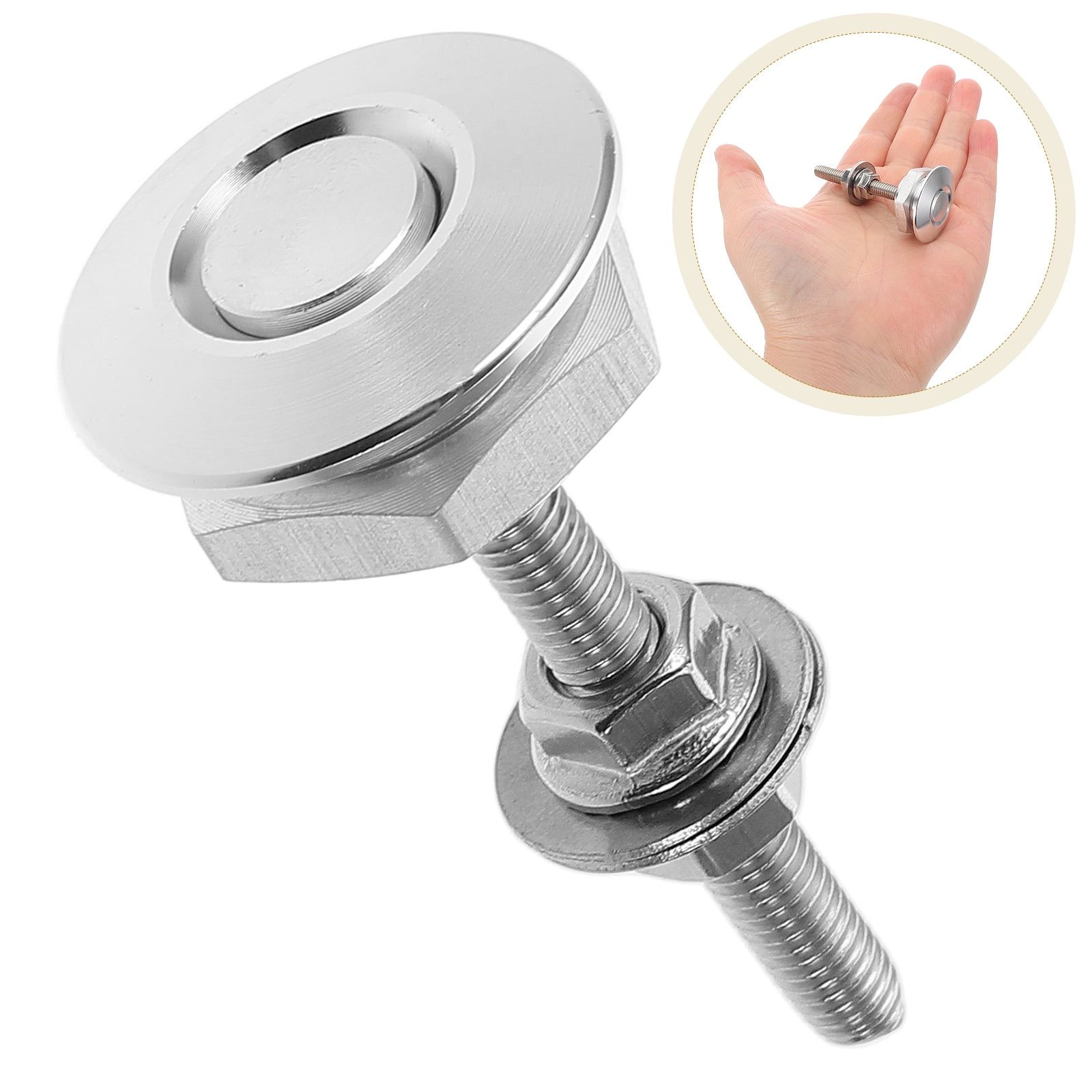 FOMIYES 1Set Silver Hood Pin Kit Quick Release Hook Latch For Vehicle ...