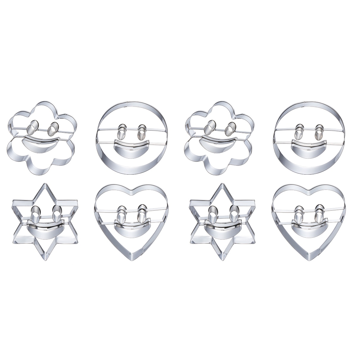 FOMIYES Stainless Steel Vegetable Cutter 8Set For Baking And Cooking ...