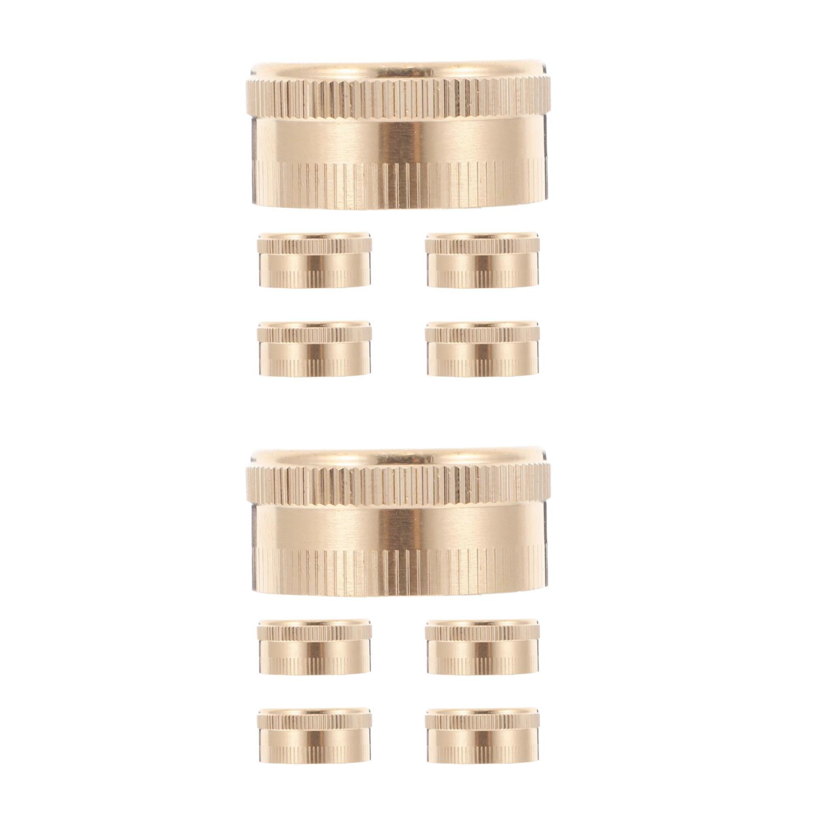 FOMIYES Hose Female End Cap Golden 10Pcs Thread Hose End Cap Female Fitting Cap - Walmart.com