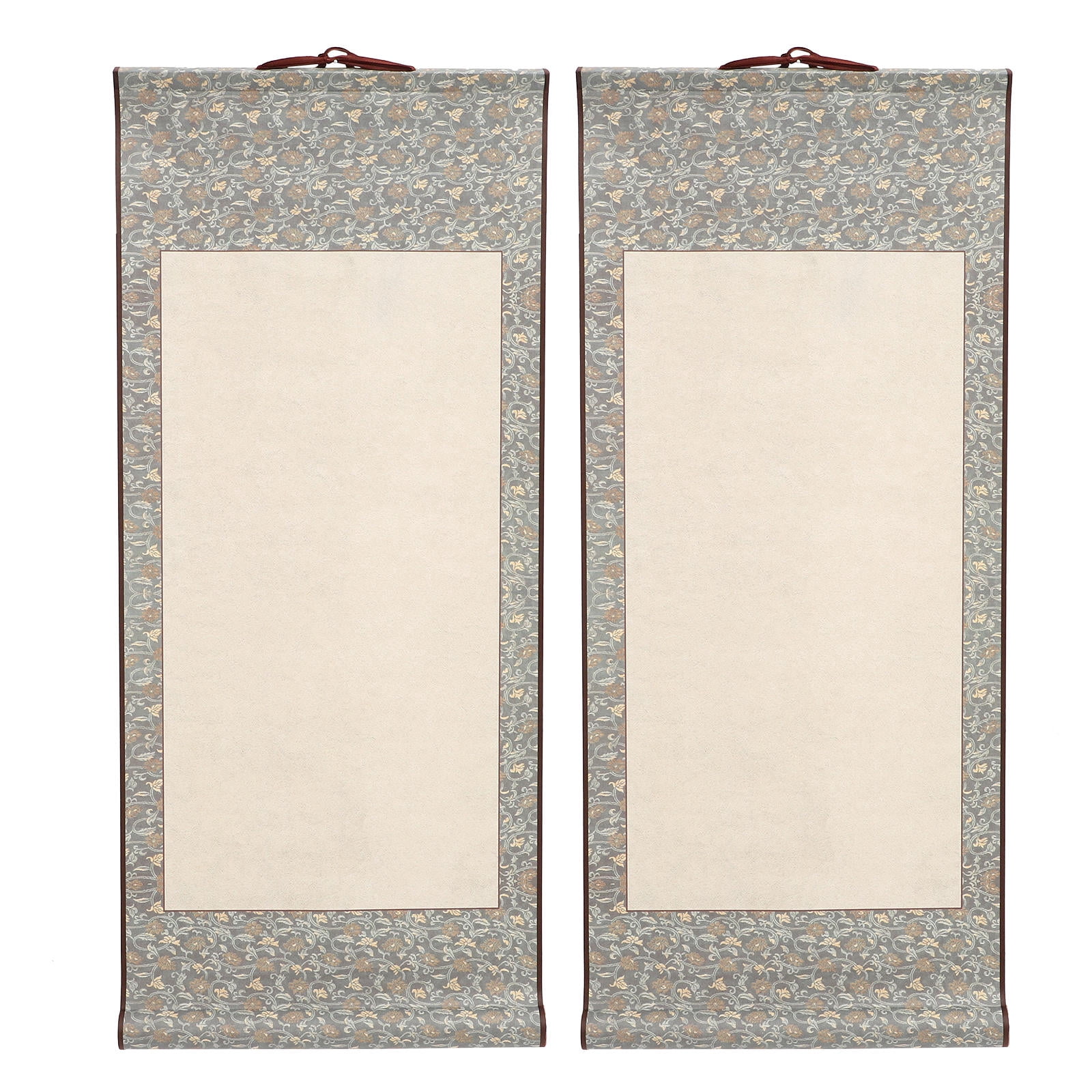 FOMIYES 2 Pcs Blank Paper Scrolls Parchment Hanging Wall Calligraphy ...