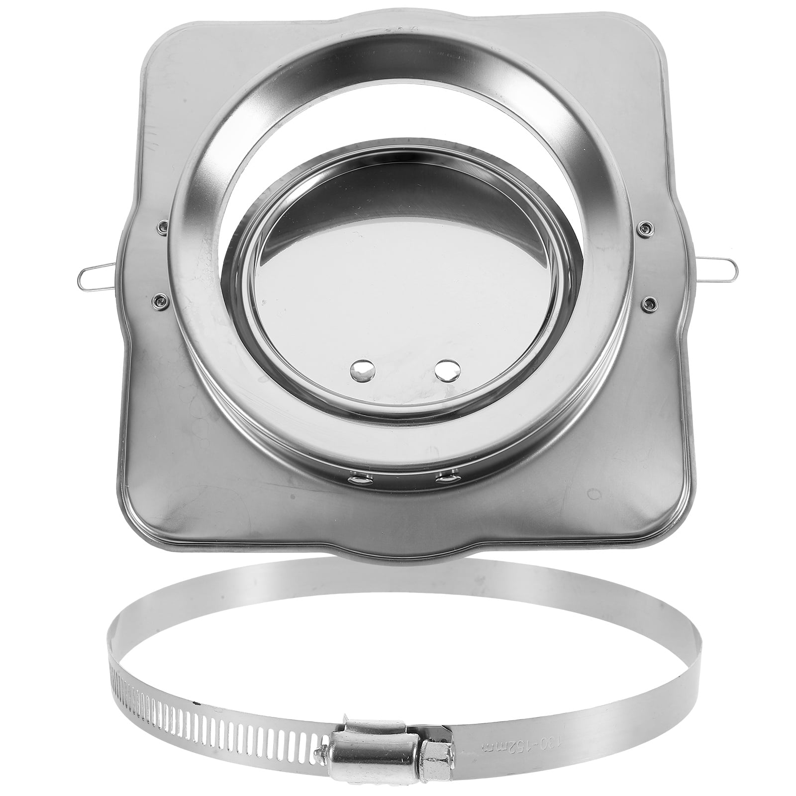 FOMIYES 2 Sets Check Valve Fireplace Flue Blocker 18.5X18.5cm Silver ...
