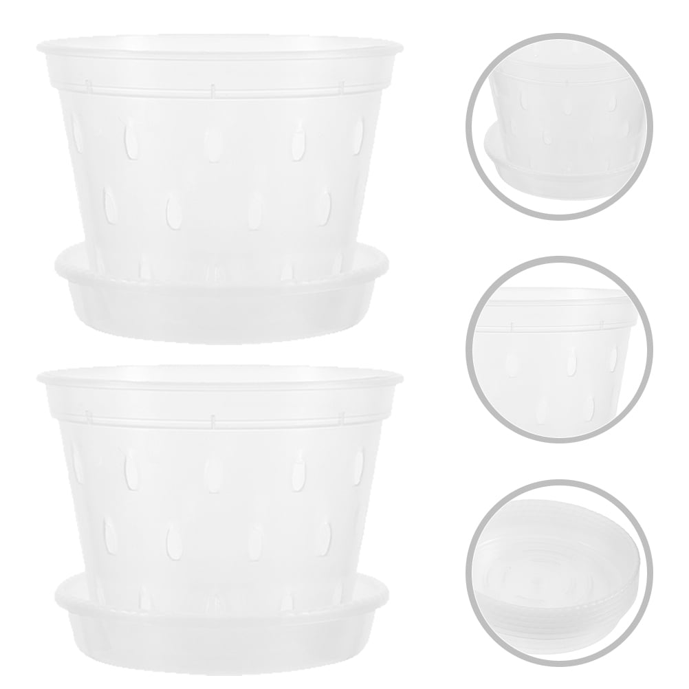 FOMIYES 2 Sets Replanting Root Control Pot Practical Flower - Walmart.com