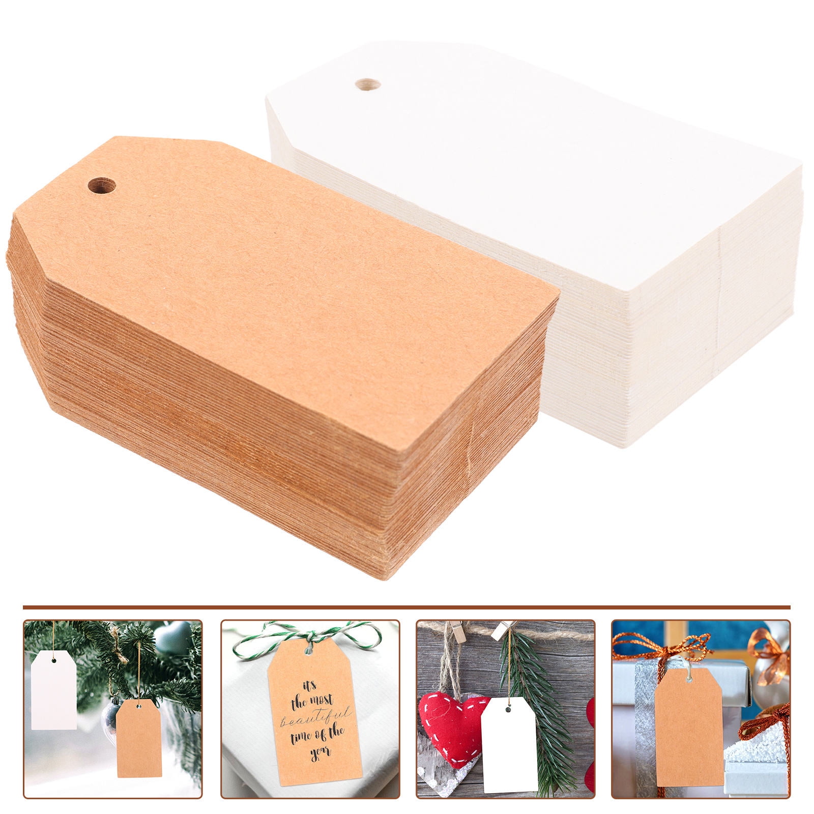 FOMIYES 200Pcs Hanging Jewelry Tags For Labeling Items And Craft ...