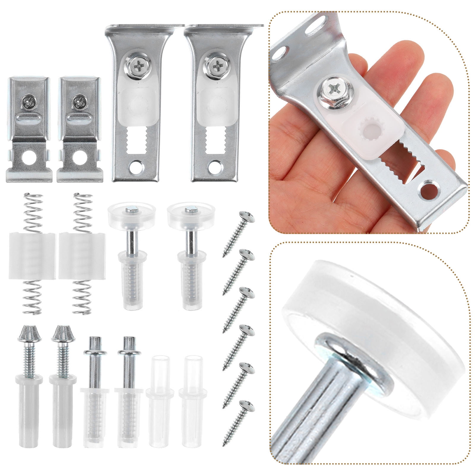 FOMIYES 20Pcs Bifold Door Wheels For Closets Bi Fold Door Hardware Kits ...
