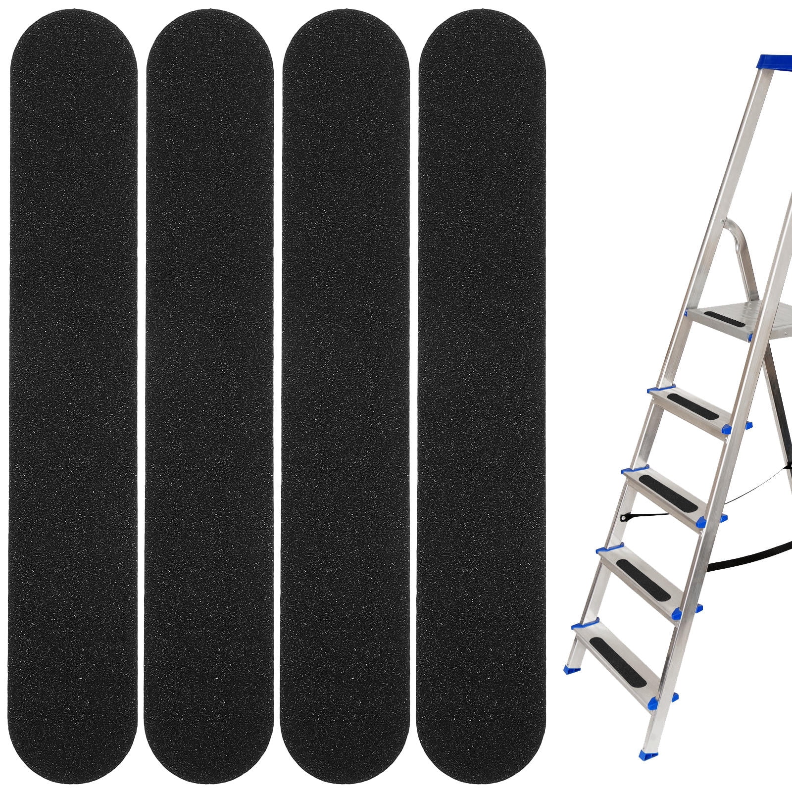 FOMIYES 20Pcs Stair Tread Strips Pvc Black Anti Slip Tape for Ramps and ...