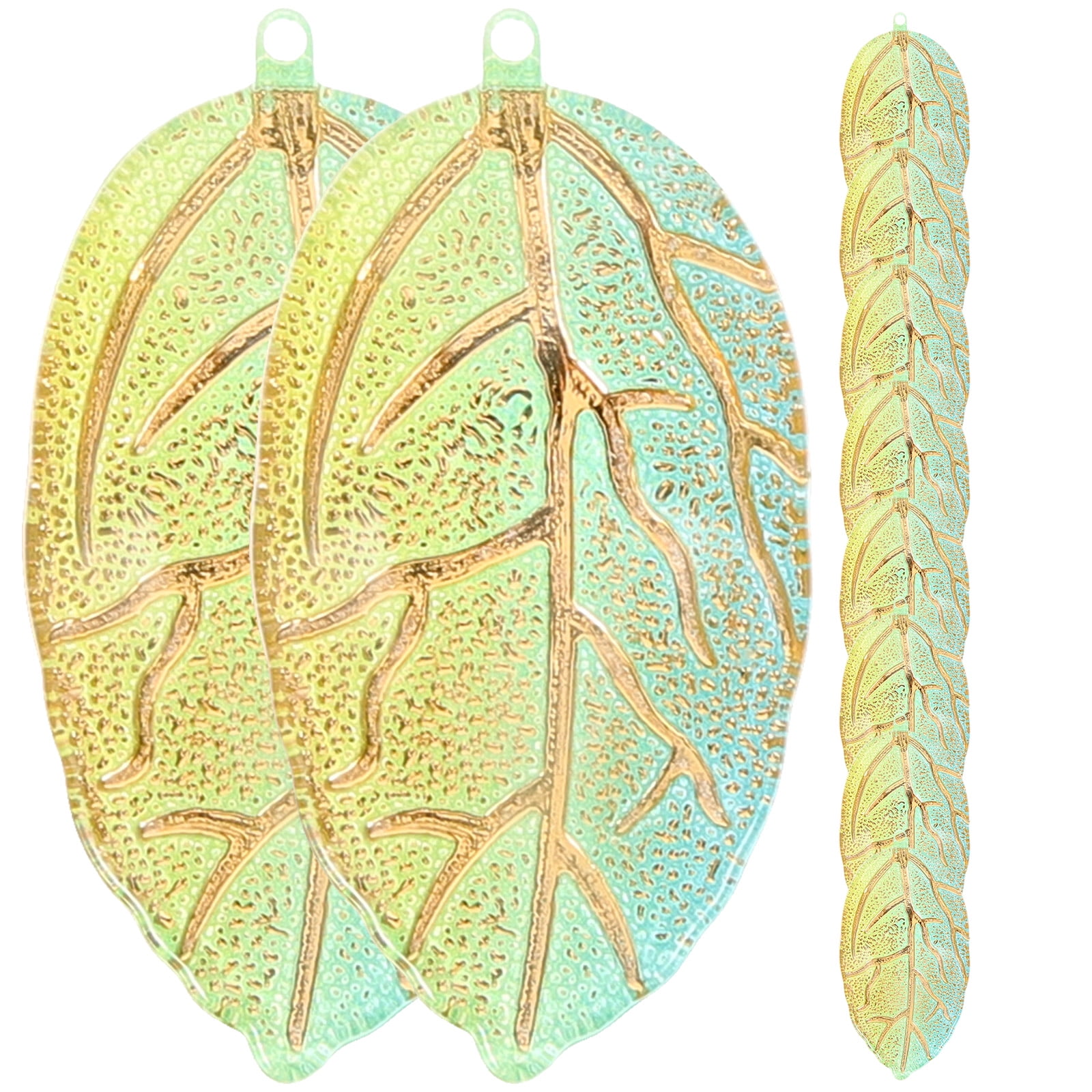 FOMIYES 20pcs Acrylic Leaf Charm Leaf Acrylic Pendants Loose Dangle ...