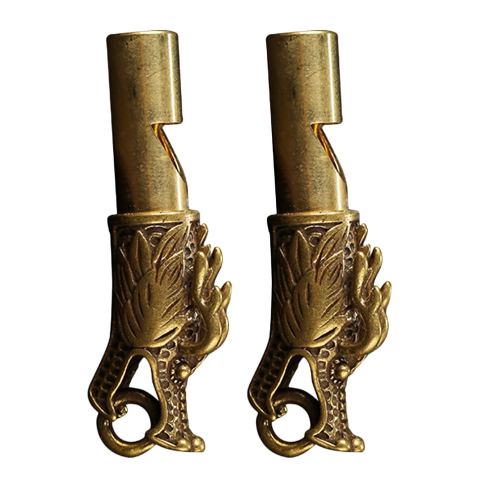 FOMIYES 2Pcs Copper Dragon Head Whistles For Teachers Outdoor Sports ...