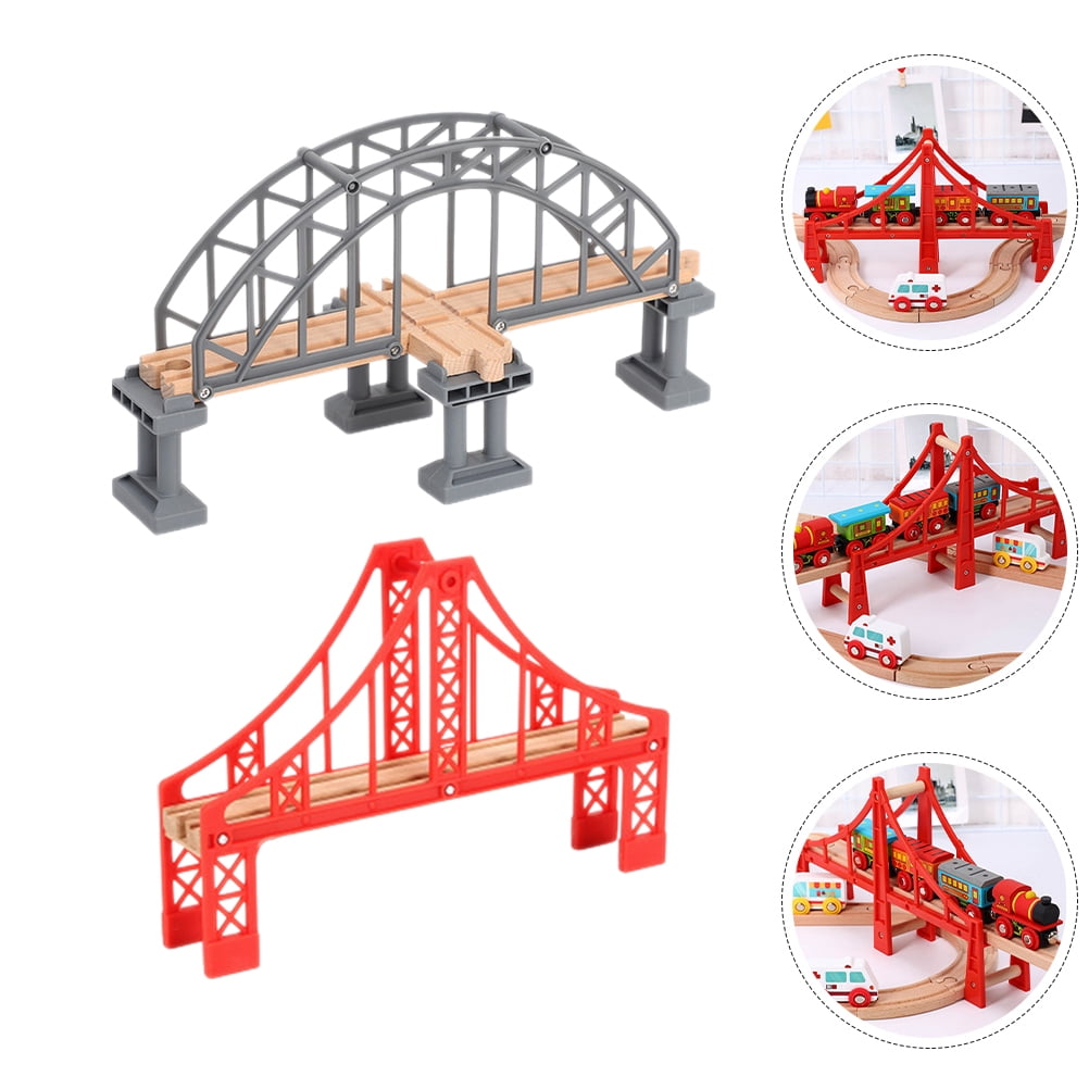FOMIYES 2Pcs Train Track Bridge Toy in Assorted Color for Kids Railway ...