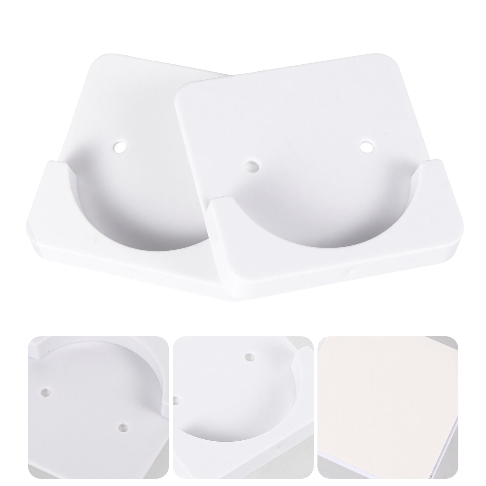 FOMIYES 2Set White Shower Rod Bracket Professional Manufacturing ...