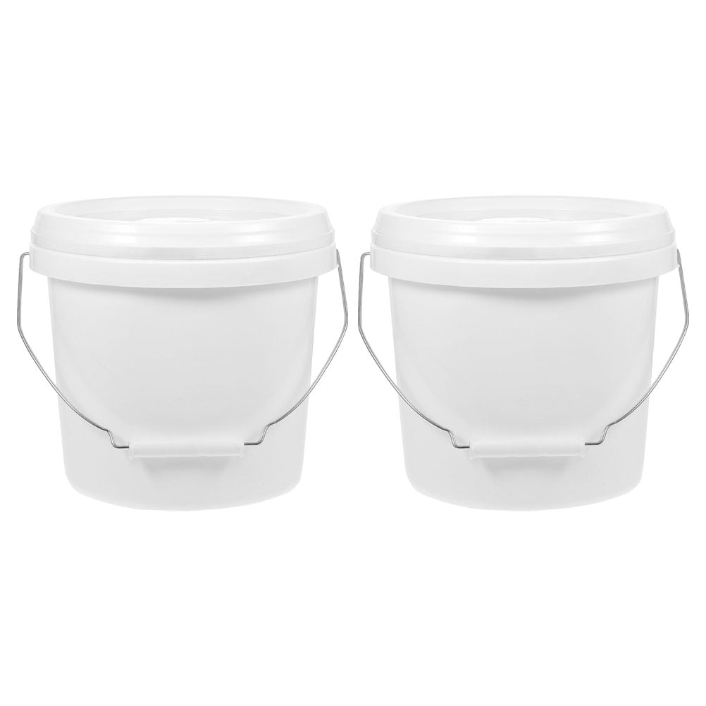 FOMIYES 2pcs Round Bucket Multi-functional Bucket 4 Liter Bucket With ...