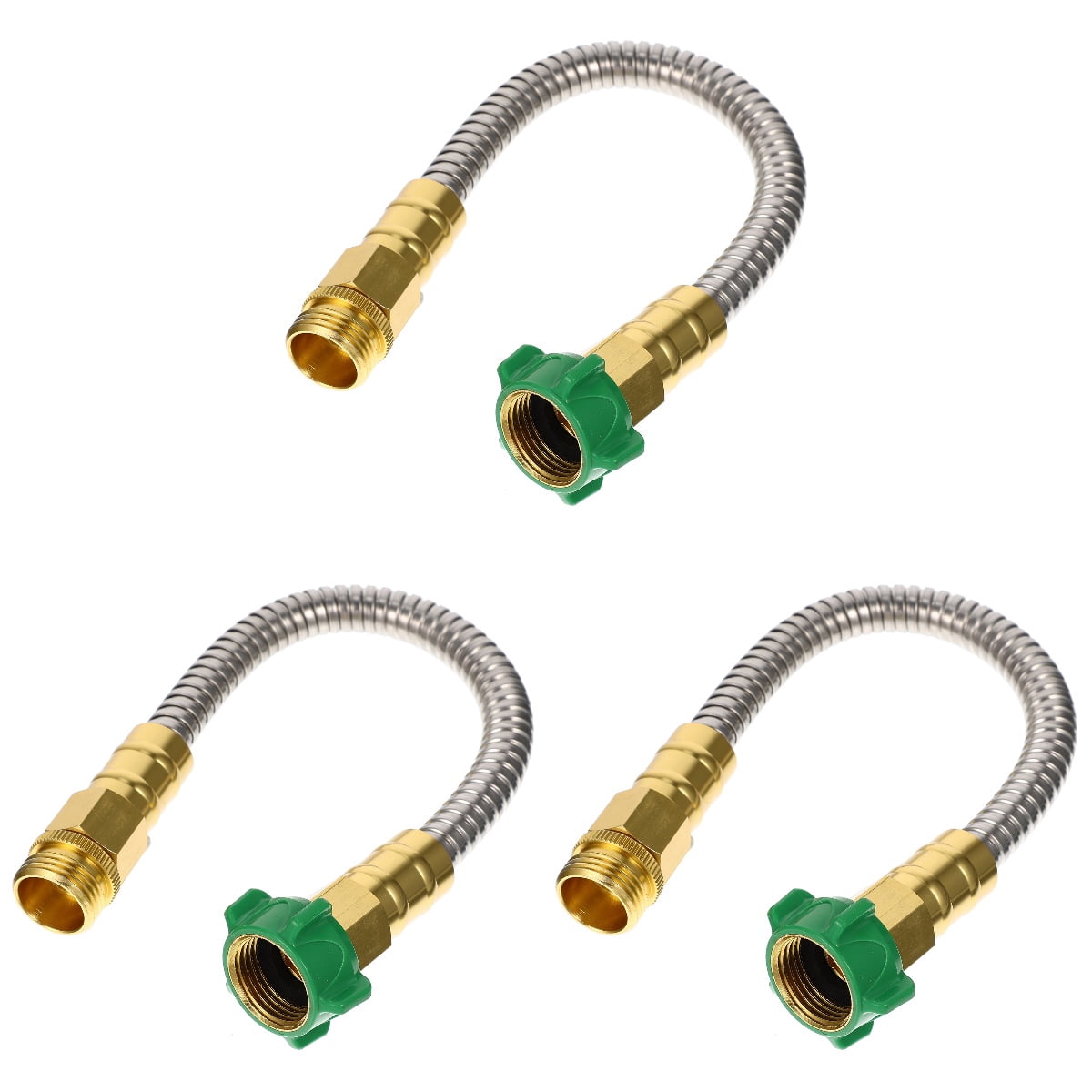 FOMIYES Stainless Steel Garden Hose Rv Use Water Transfer 3Pcs 17.29X0 ...