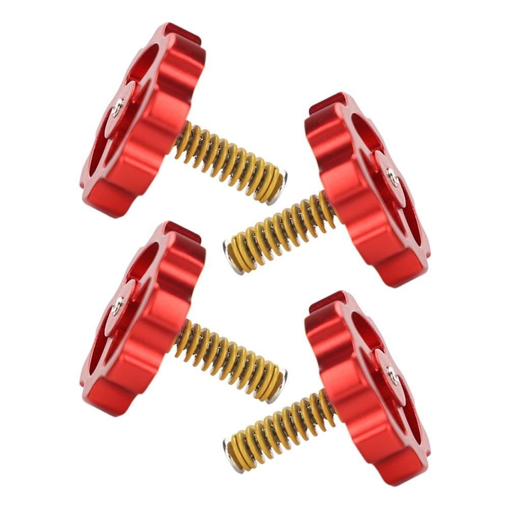 FOMIYES 3D Printer Screws with 4Pcs Red Metal Hand Twists Leveling Nut ...