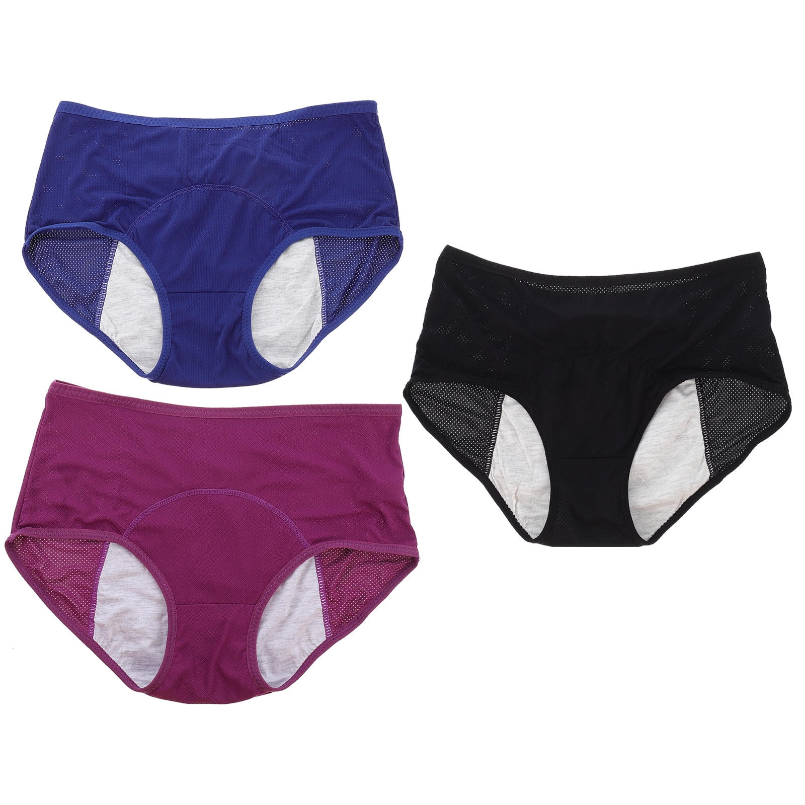 FOMIYES 3Pcs Leak-Resistant Underwear For Women Menstrual Period Nylon ...