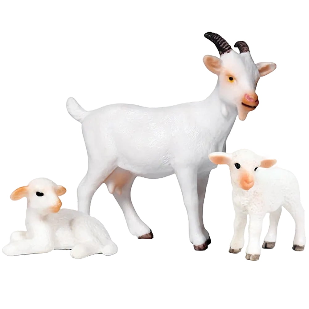 FOMIYES 3Pcs Lifelike Sheep Models Animal Fake Decorations Animal ...
