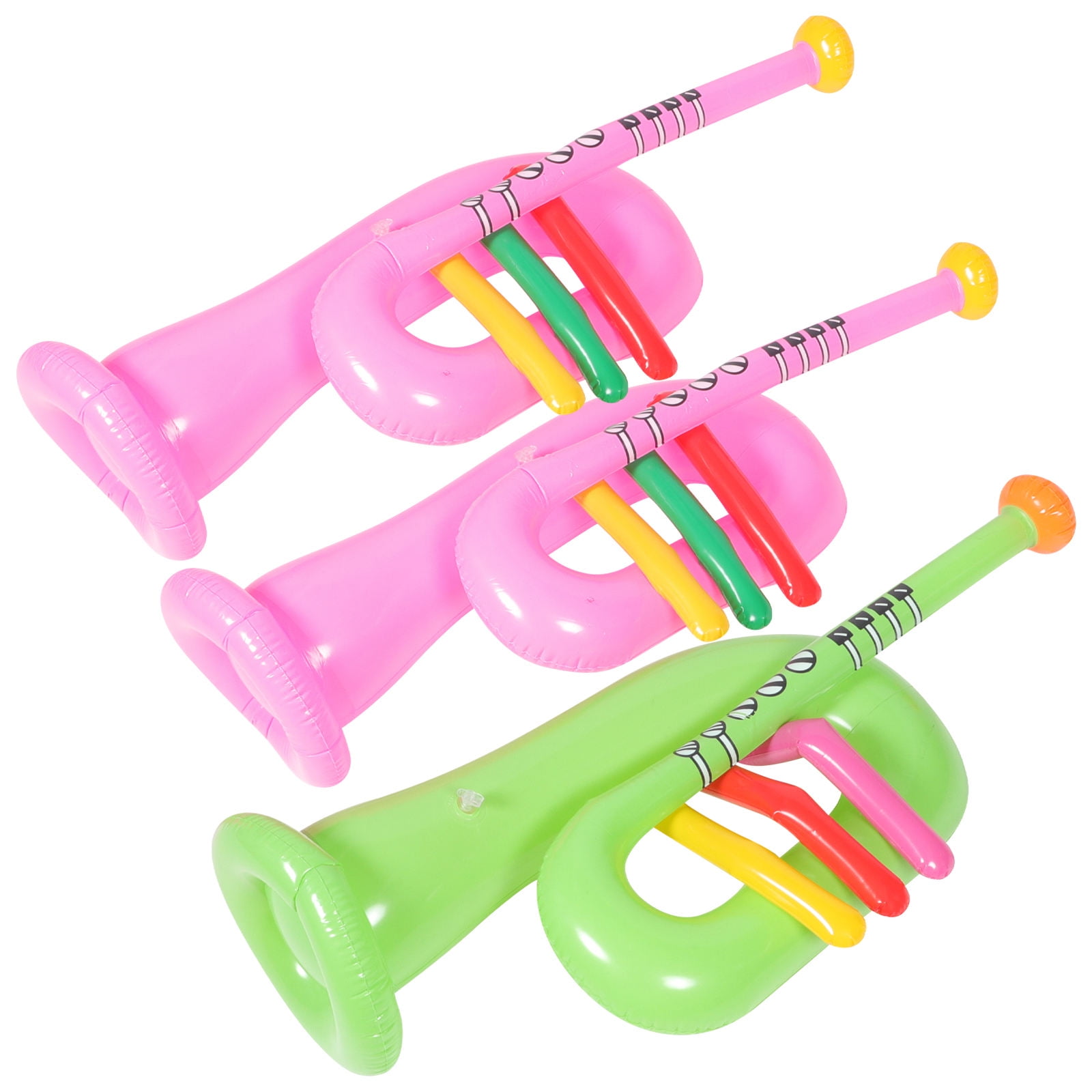 FOMIYES 3Pcs PVC Inflatable Props Trumpet Shaped Musical Toy for ...