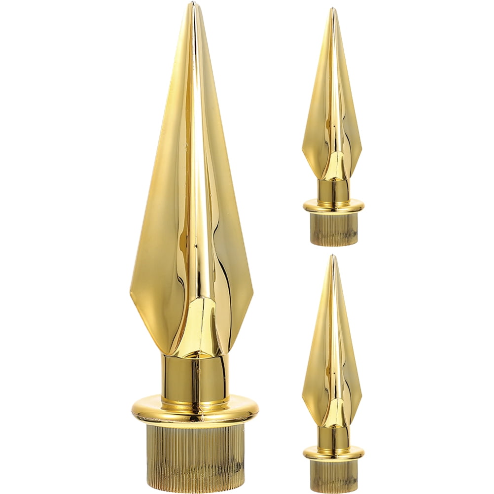 WHAMVOX Golden Plastic Flagpole Topper for Flag Display and Replacement ...