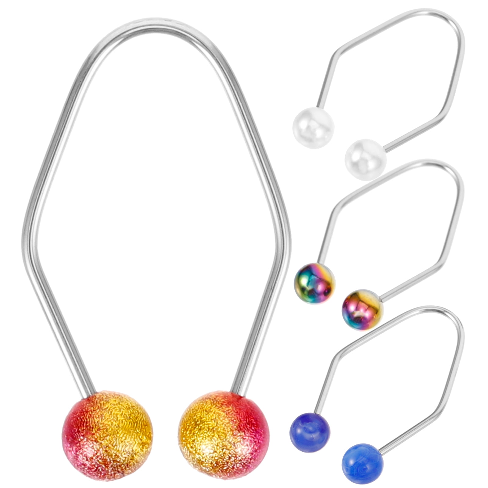 FOMIYES 4 pcs Face Dimple Trainer Stainless Steel Dimple Maker Portable ...