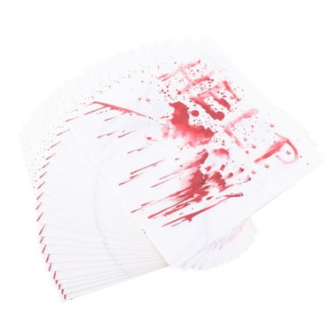 BingTong Halloween Scream Party Supplies Bloody Handprint Party Plates ...