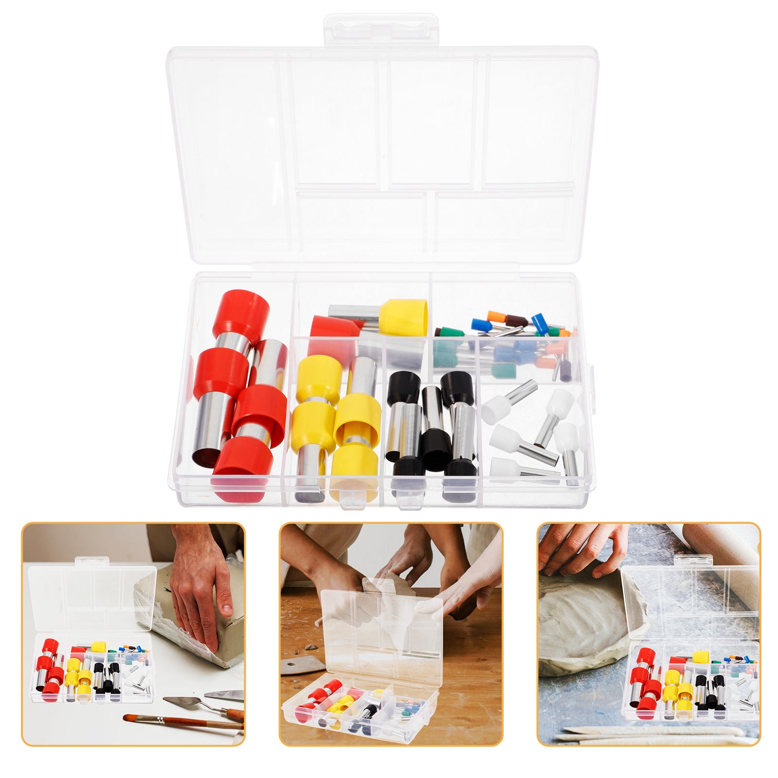 FOMIYES 40PCS/Set Stainless Steel Round Clay Cutters Mini Indentation ...