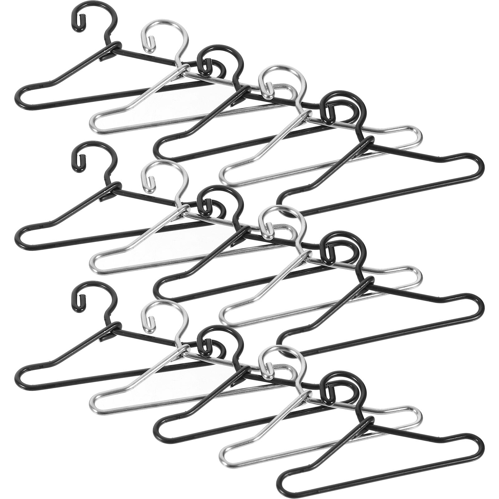 FOMIYES 40pcs Miniature Doll House Hangers for Storage Assorted Color ...