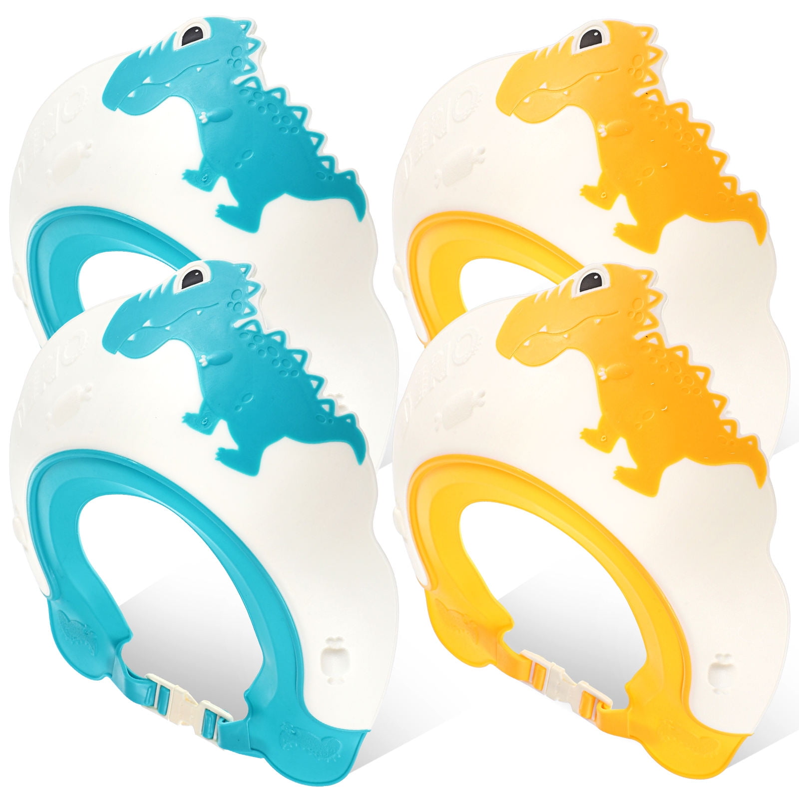 FOMIYES 4Pcs Dinosaur Shape Baby Shower Caps for Hair Washing in ...
