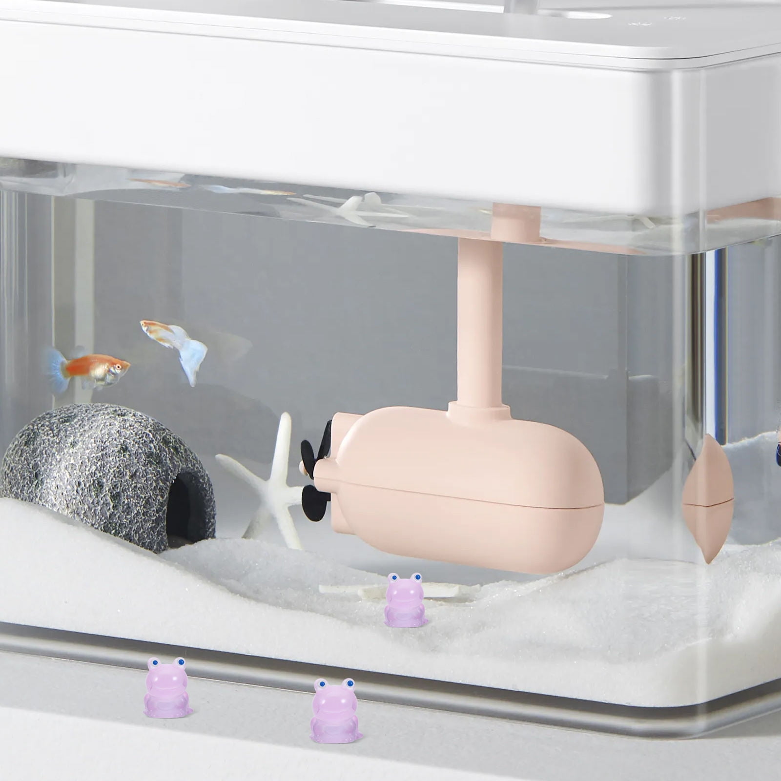 FOMIYES 4Pcs Glow in The Dark Violet Resin Frog Miniatures Charming ...