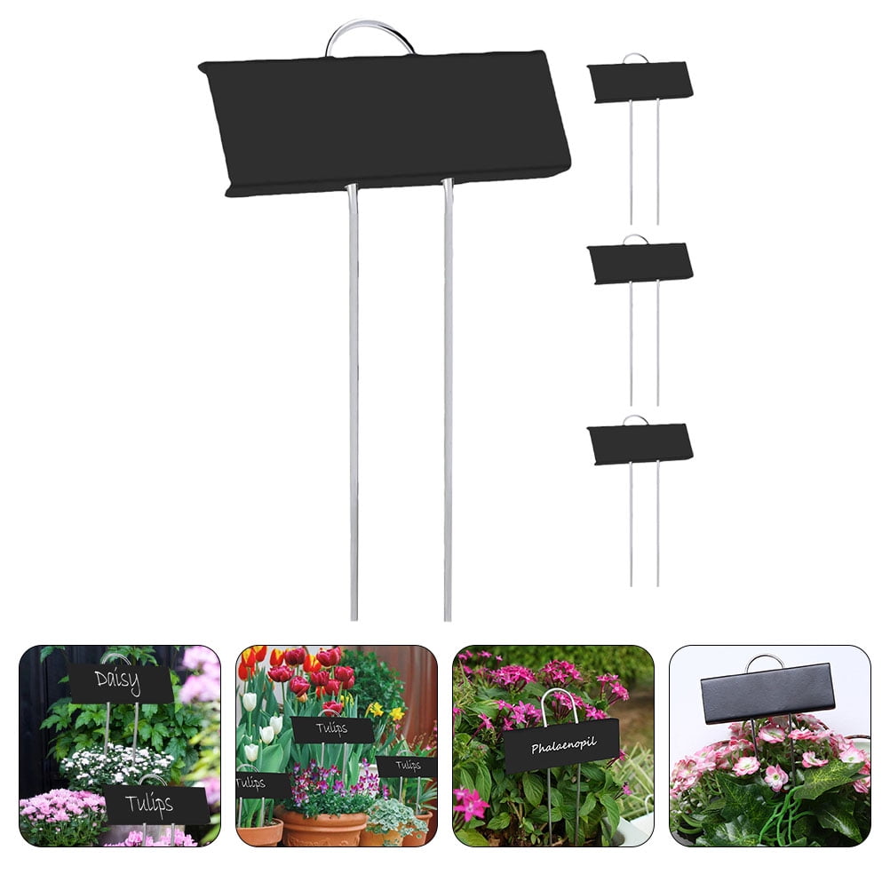 FOMIYES 4Pcs Metal Garden Plant Markers Labels for Vegetable Potted ...