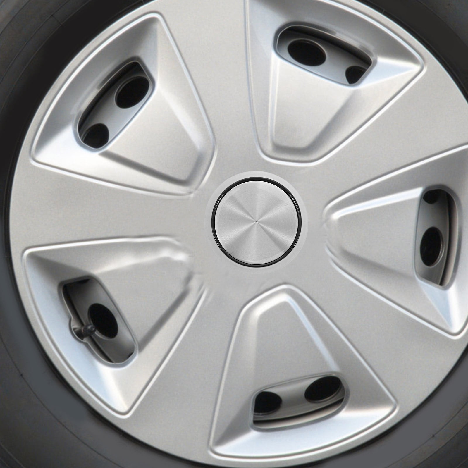 FOMIYES 4Pcs Silver Wheel Center Caps Enhance Vehicle Appearance for ...