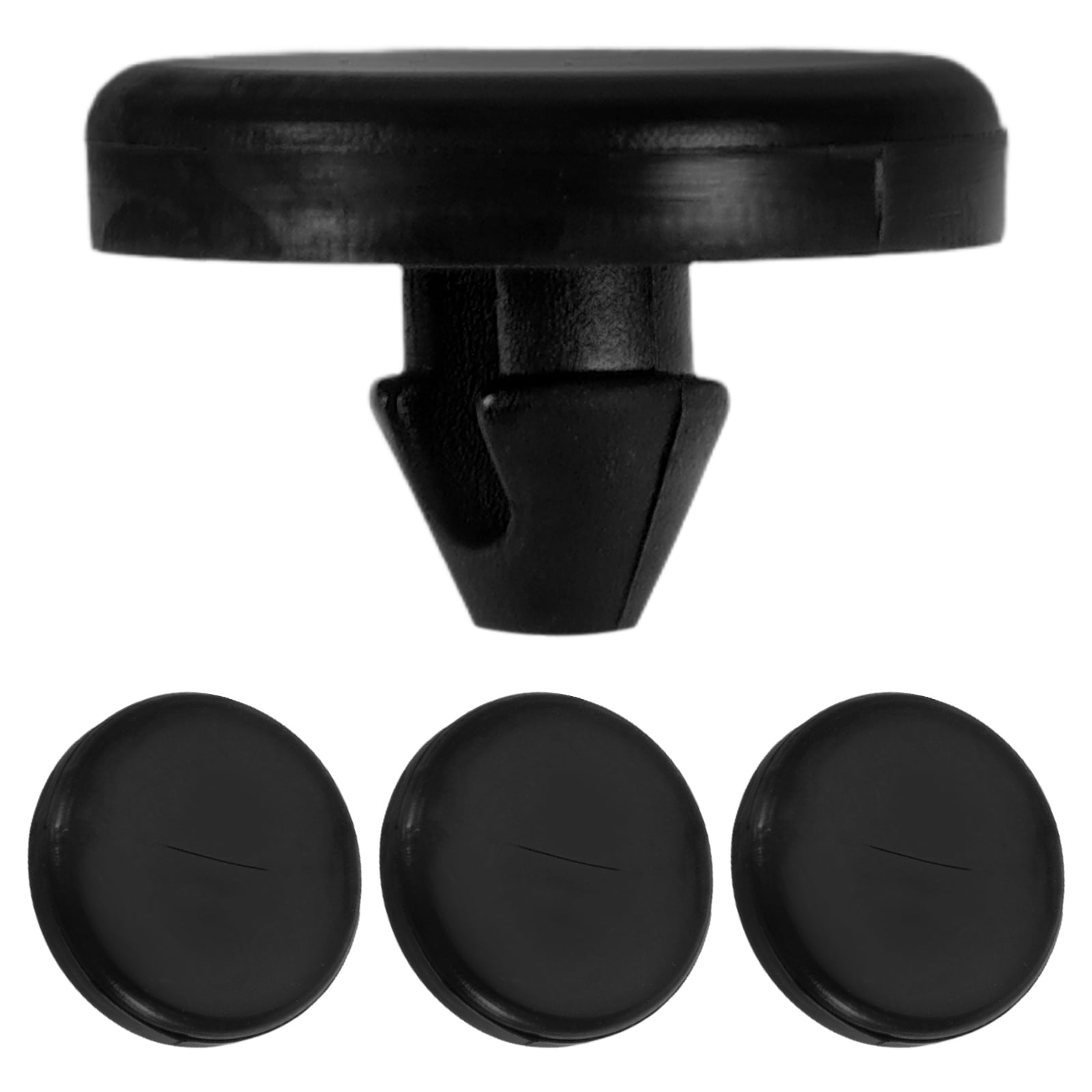 FOMIYES 4Set Car Brake Pedal Stop Pad Rubber Black with Flat Textured ...