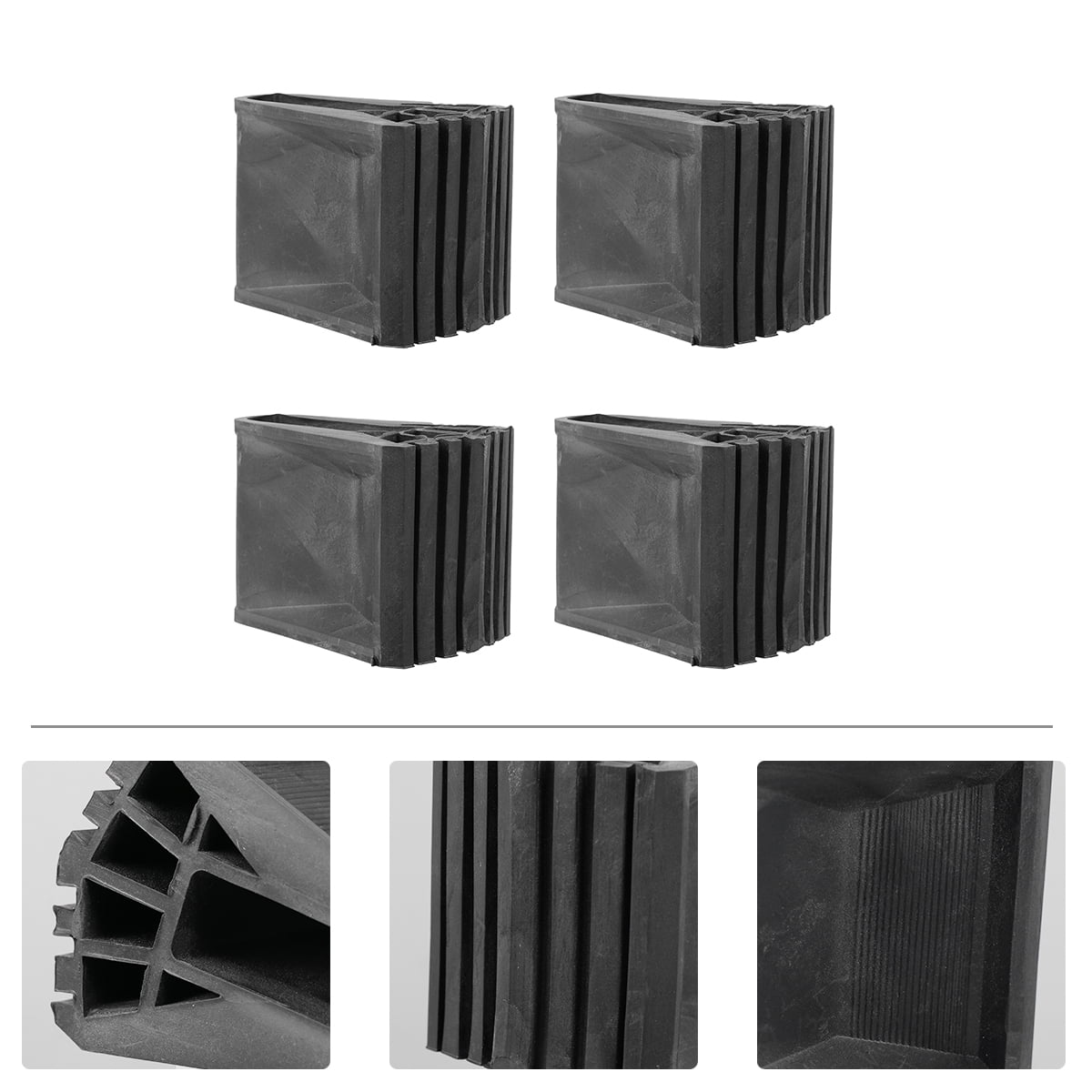 FOMIYES 4Set Ladder Feet Replacement Caps Non Slip and Damping for ...