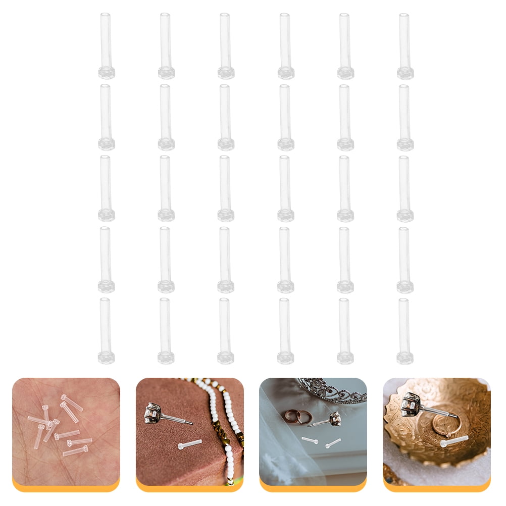 FOMIYES 50Pack Pierced Ear Protector Small and Light for Wearing ...