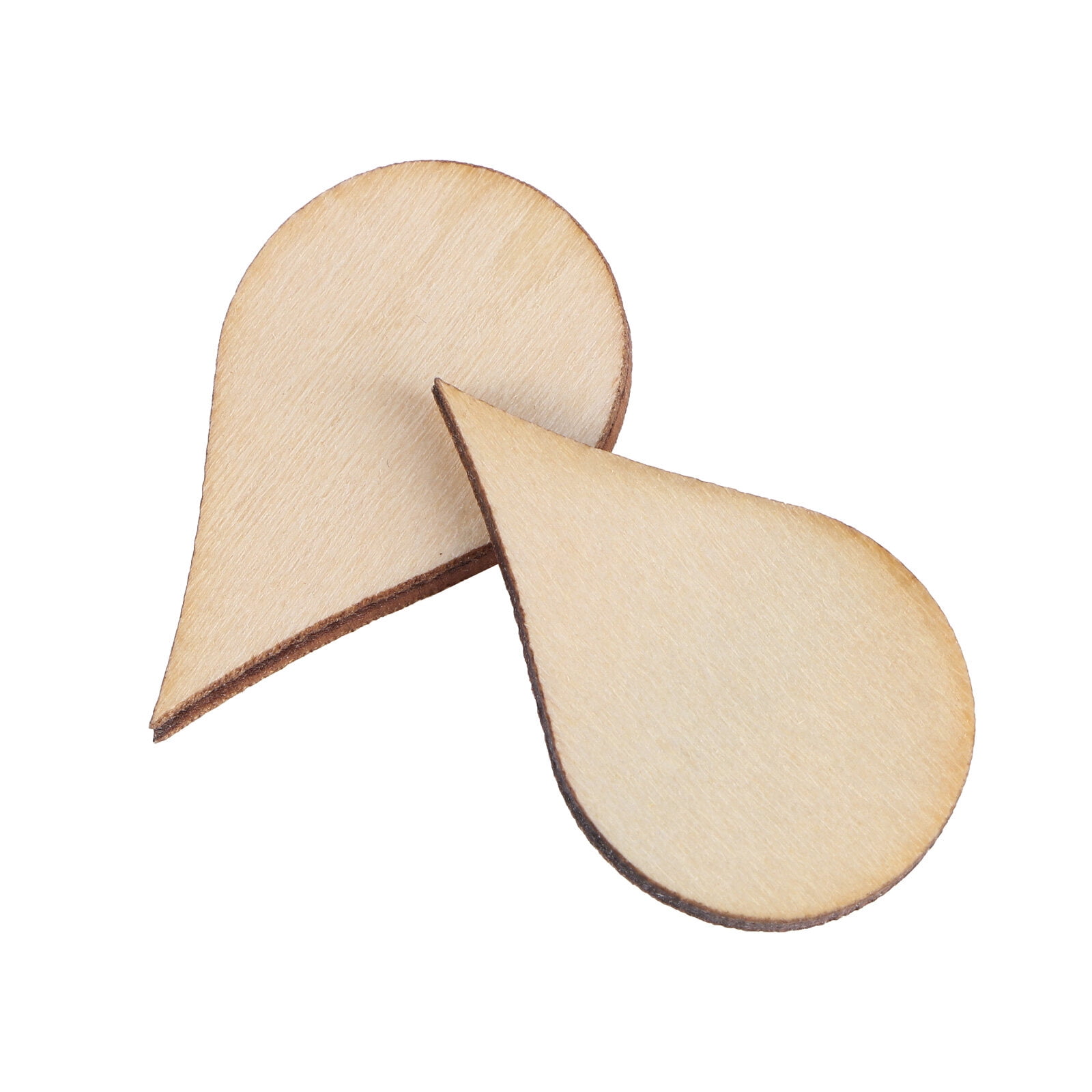 FOMIYES 50Pcs Wooden Chip Water Drop for Home and Store Display Adults ...