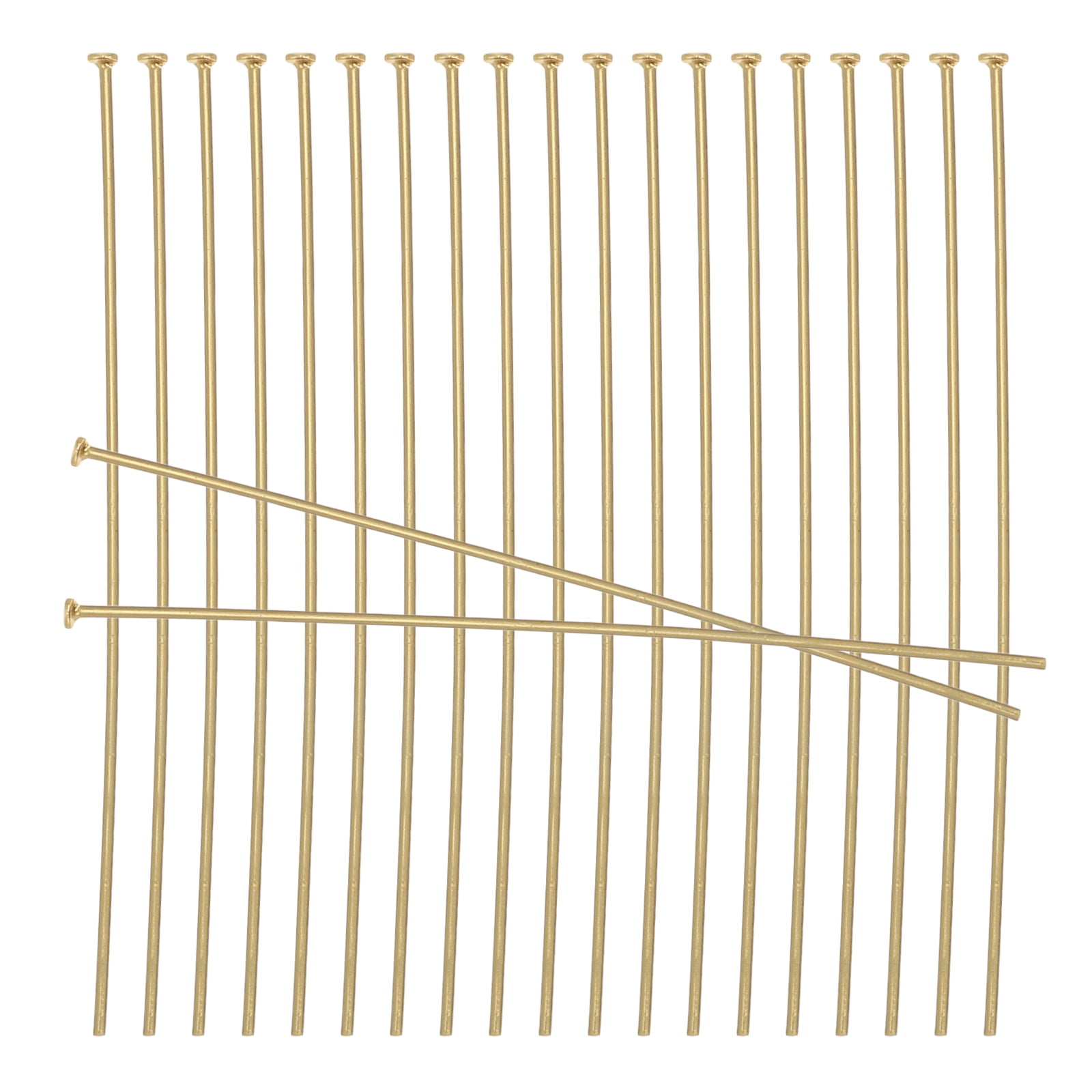 FOMIYES 50Set Golden T-Shaped Head Pins Stainless Steel Jewelry Making ...