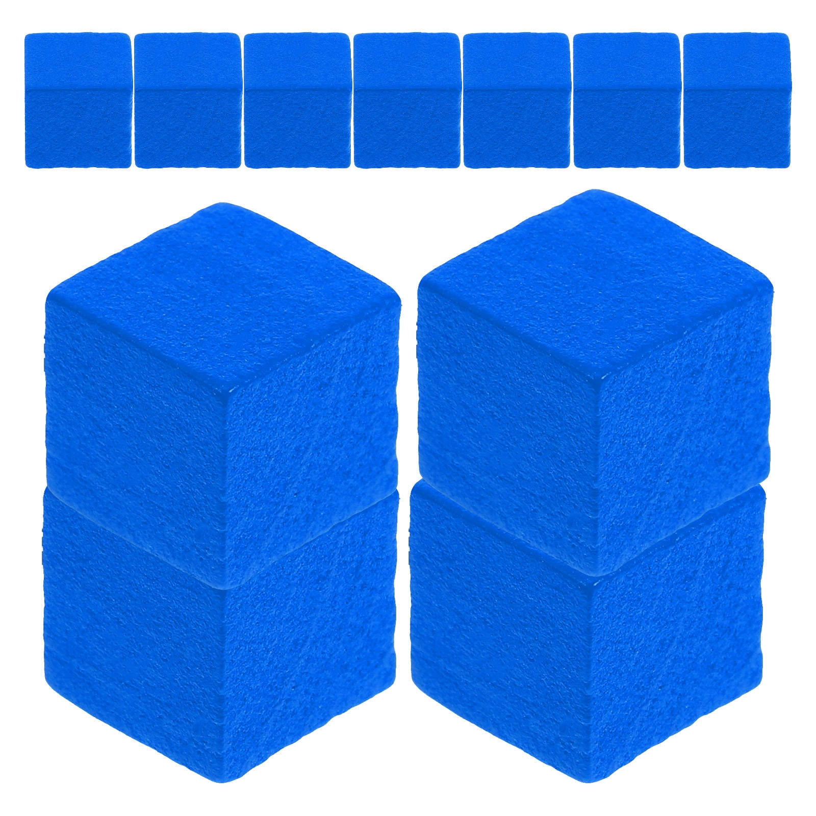 FOMIYES 50pcs Blue Wood Game Pieces for Board Games and Chess Mini ...