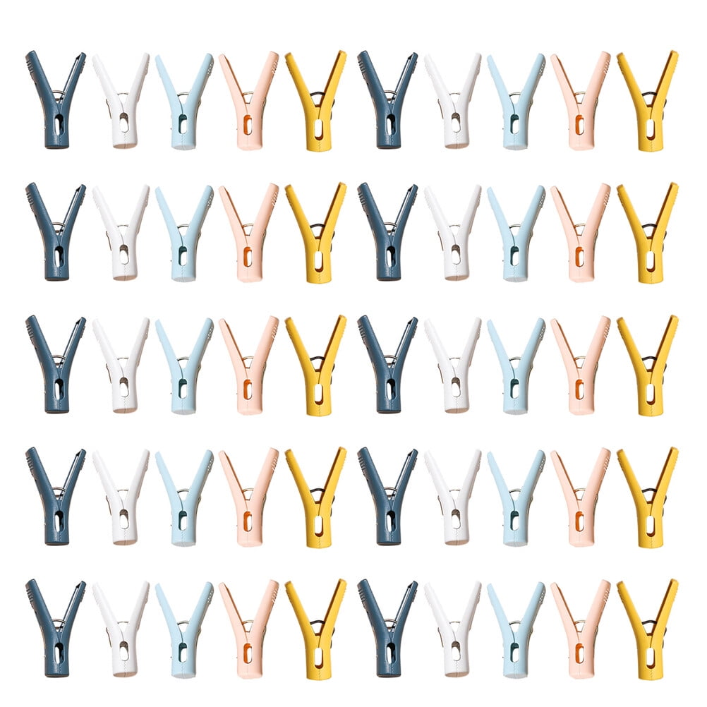 DECORNIJIA Clips For Hanging Plastic Clothespins Rectangular Shape ...