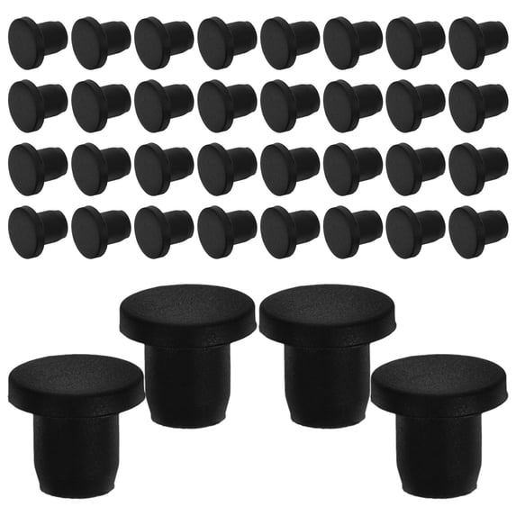 FOMIYES 50pcs Round Tubing End Caps Pipe Stoppers, Tubing Insert End ...