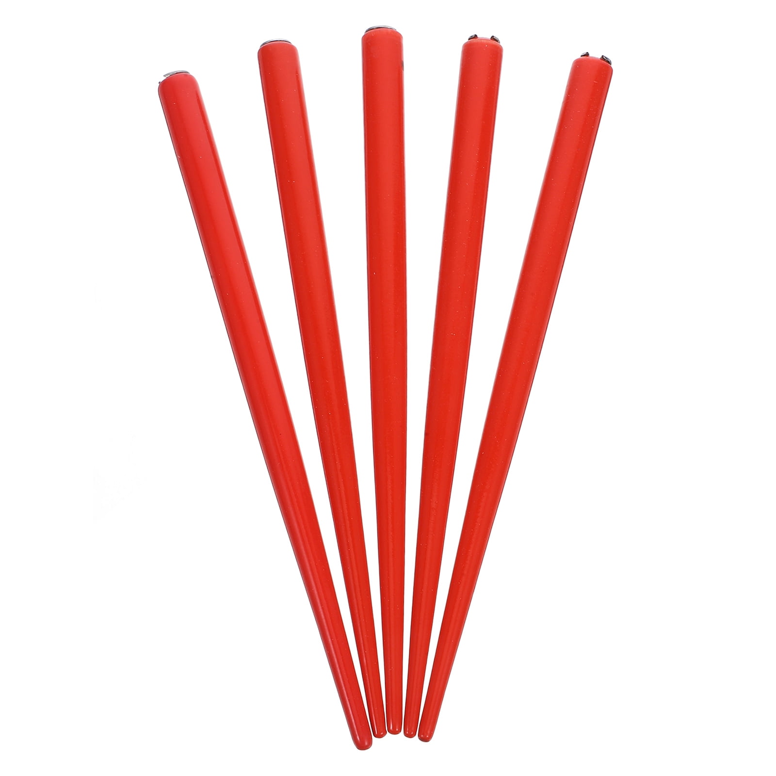 FOMIYES 5Set Red Cylindrical Wood Dip Pen Nibs Holders Elegant Modern ...