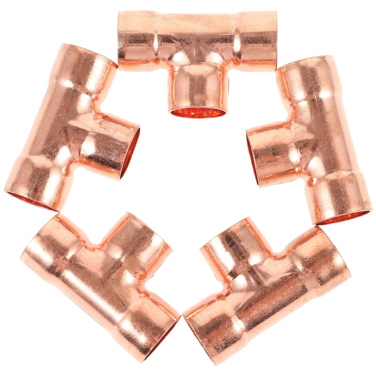 FOMIYES 5pcs Air Conditioner Welding Connectors Copper Fitting HVAC Air ...