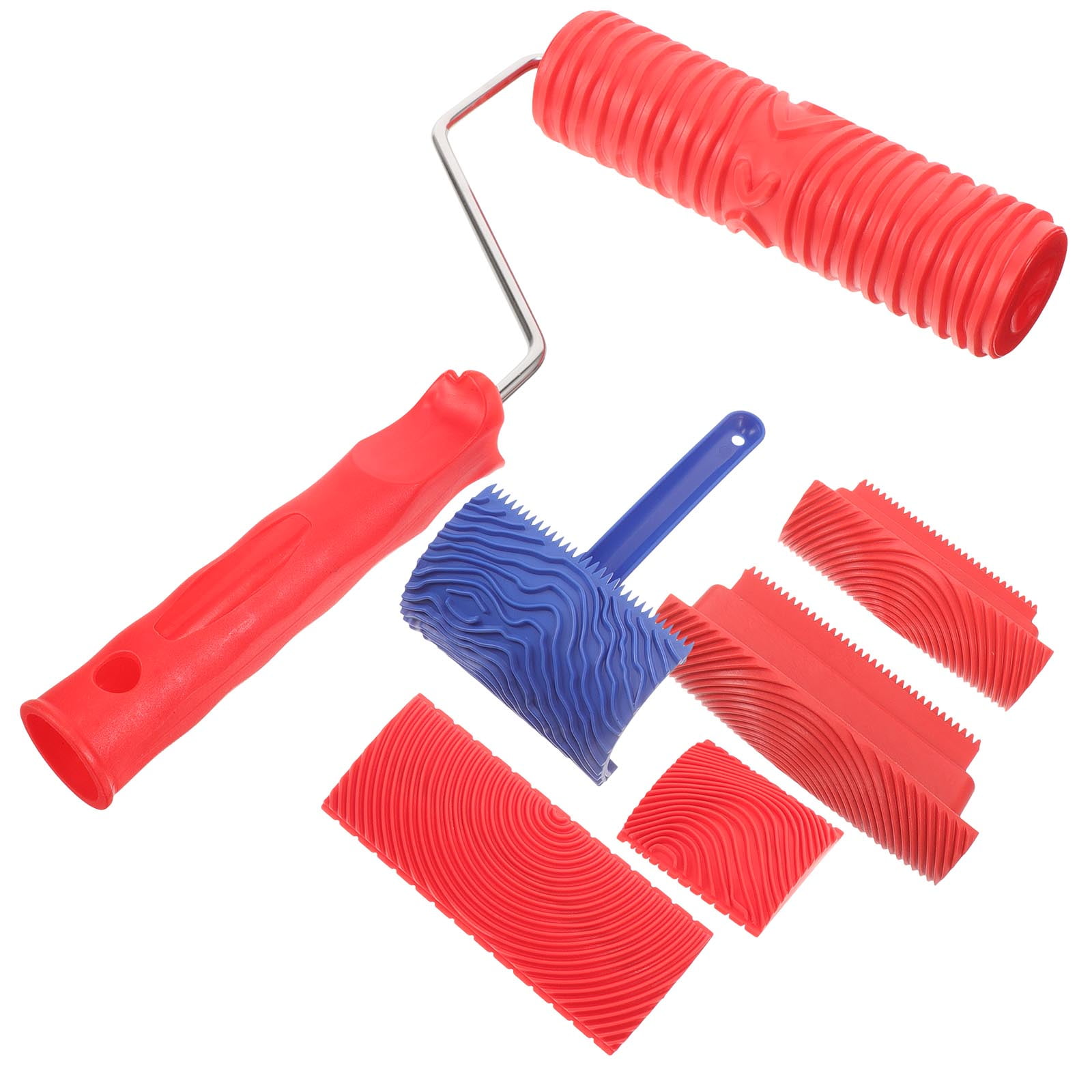 FOMIYES Wood Graining Tool Set Assorted Color 6Pcs 12.6*6.9*1.9in ...