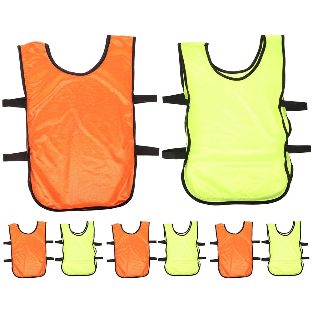 FOMIYES 8Pcs Formfitting Sports Pinnies with Open Sides for Ventilation ...